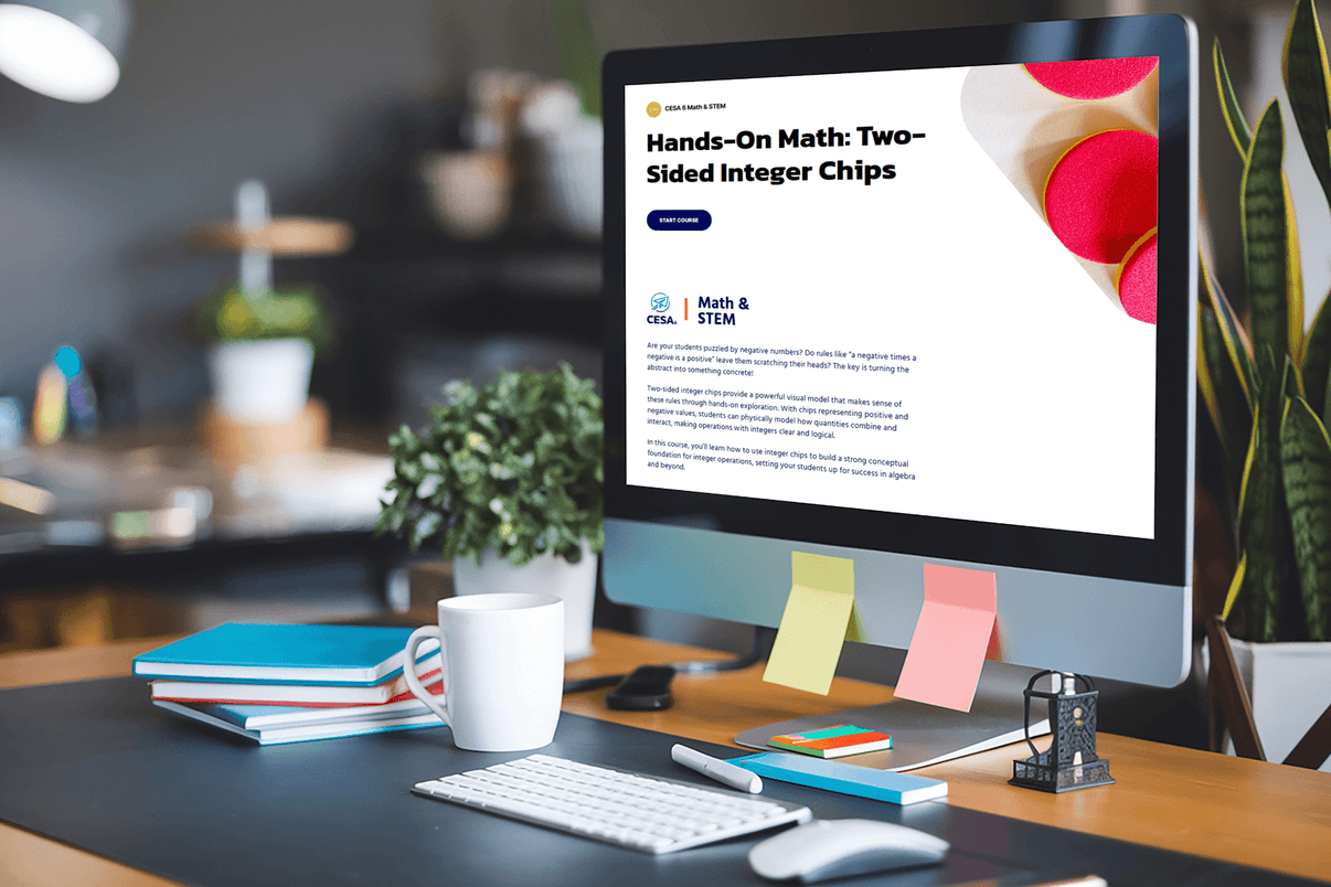 Hands-On Math: Two-Sided Integer Chips Course – CESA 6